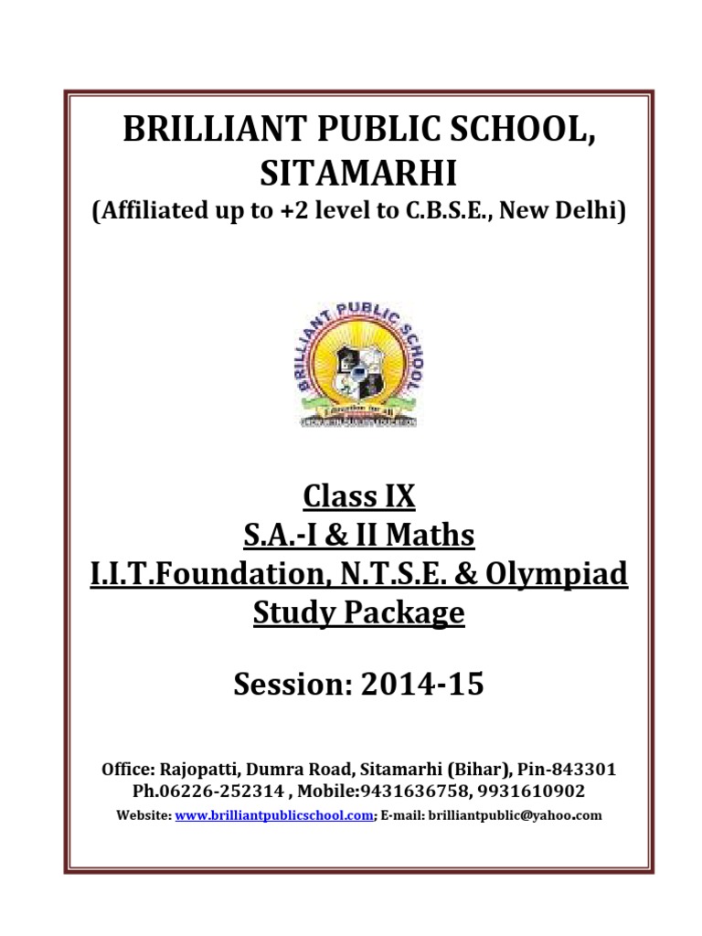 Class 9th Maths Notes | PDF | Fraction (Mathematics) | Numbers