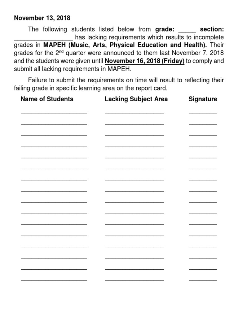 Failing Grades Agreement | PDF | Government | Students