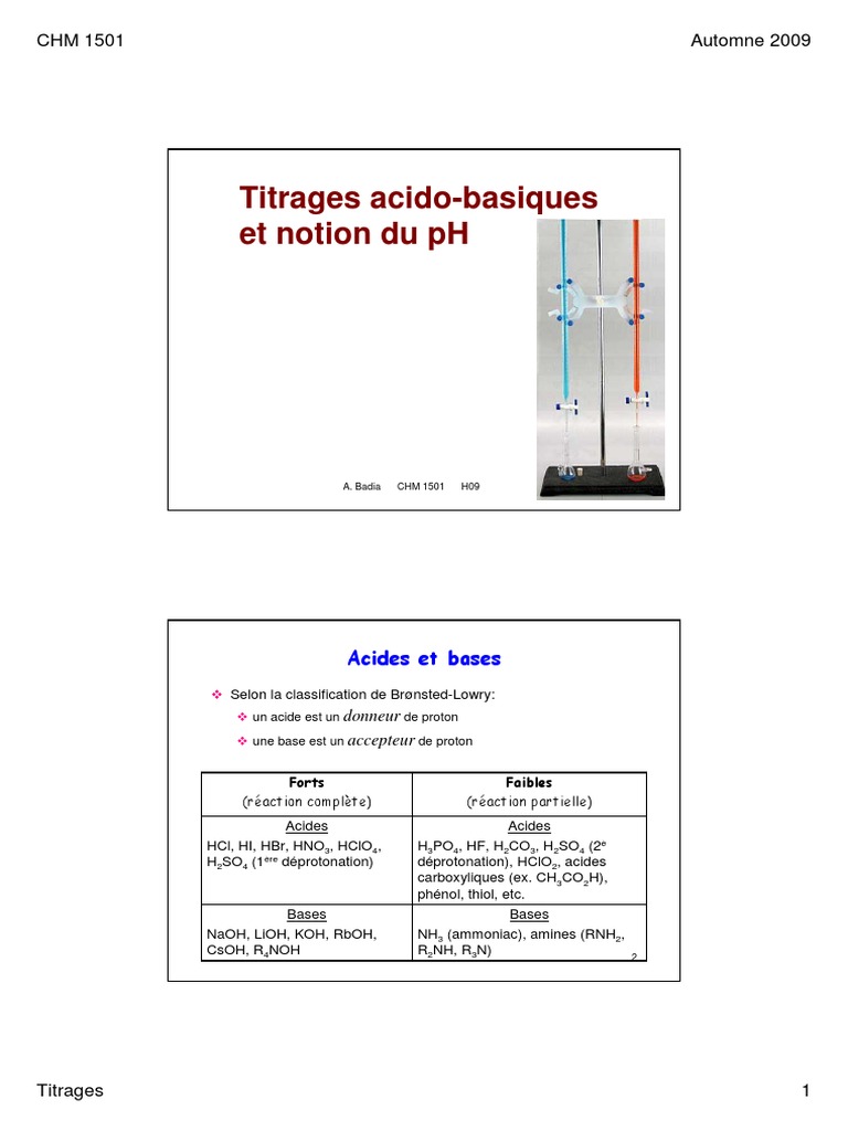 Tab 3 | PDF | Titrage | Chimie