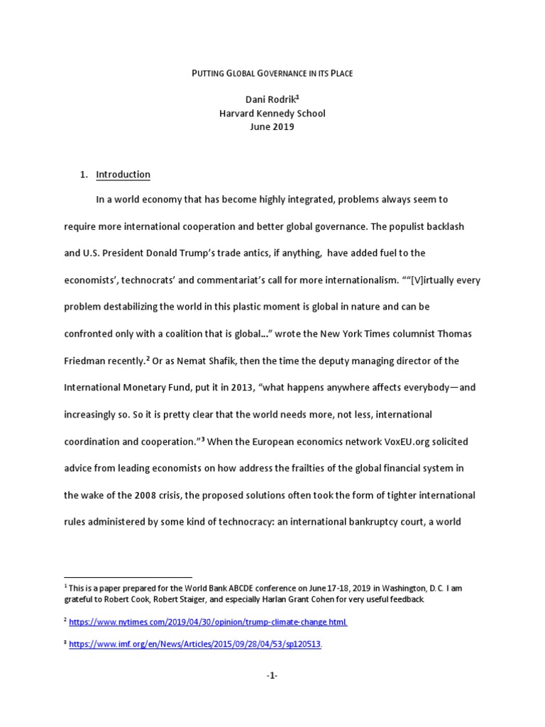 Theory of Migration | Download Free PDF | Subsidy | Protectionism