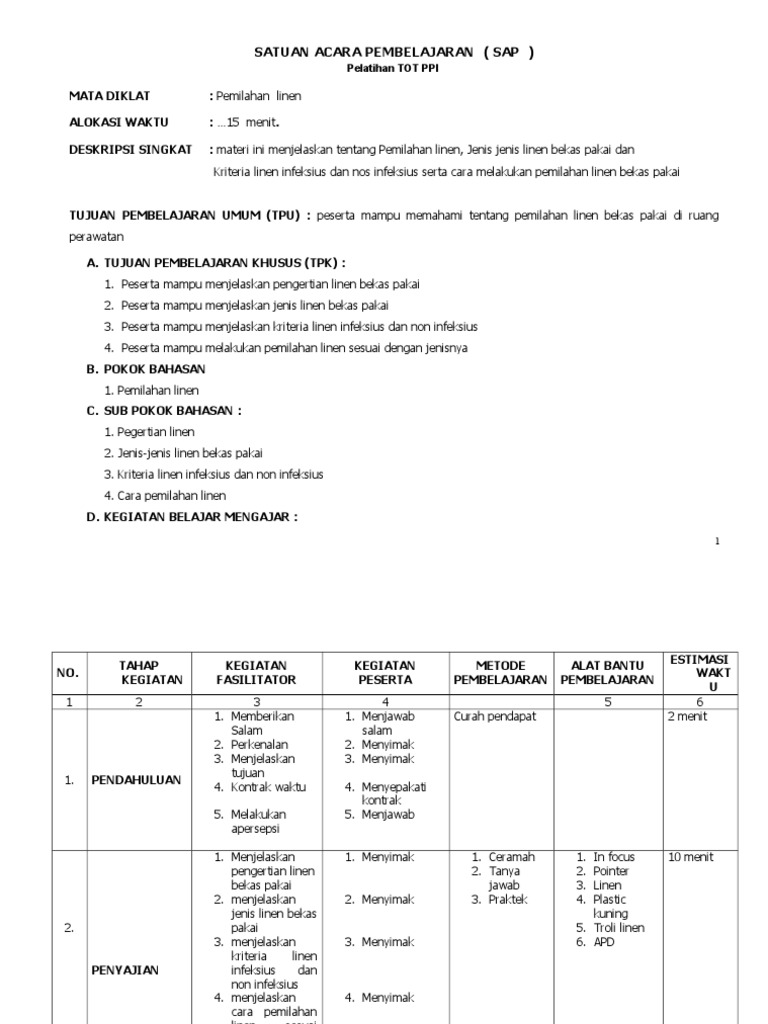 Contoh Sap Ppi | PDF