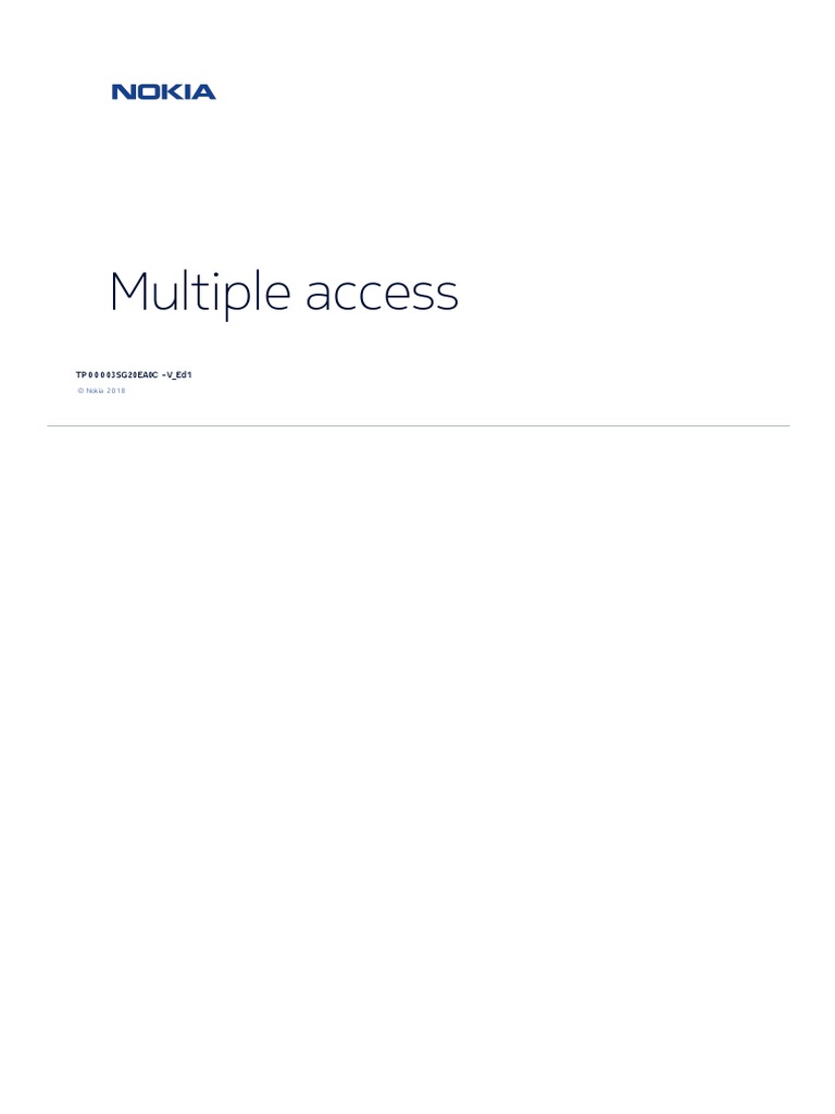 S03M03 TP00003SG20EA0CV Ed1 Multiple Access | PDF | Channel Access Method | Orthogonal Frequency ...