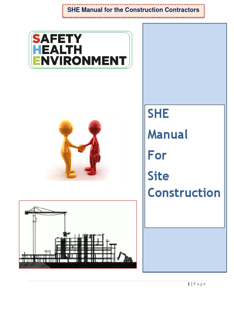 SHE Manual For Construction Contractors-Edit | PDF | Personal ...