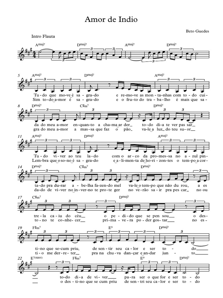 Amor de Indio - Full Score | PDF