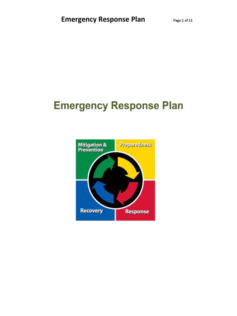 Emergency Response Plan For Construction Site-Edit | PDF | Emergency ...