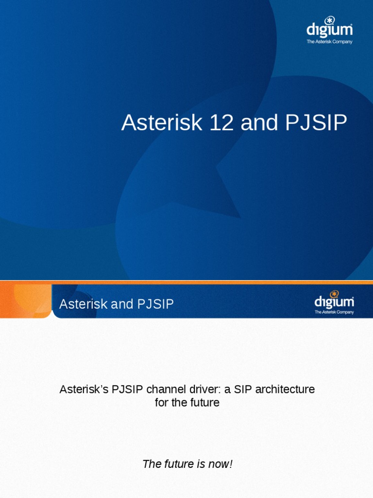 Asterisk 12: PJSIP SIP Stack Overview | PDF | Proxy Server | Session Initiation Protocol