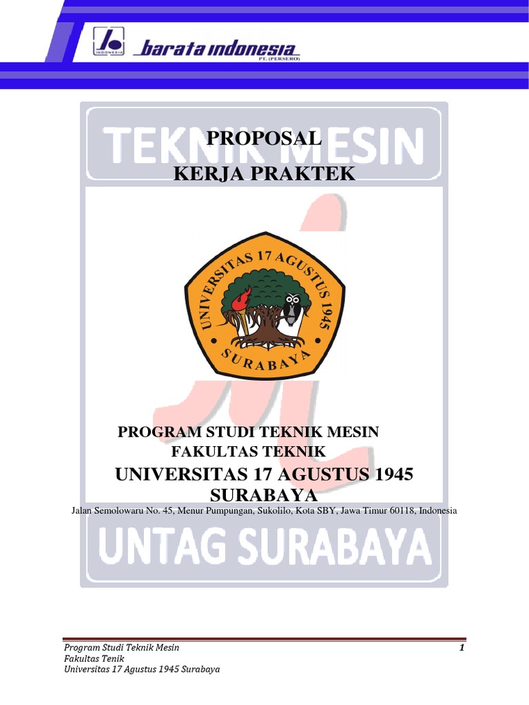Proposal Kerja Praktek di PT Barata | PDF