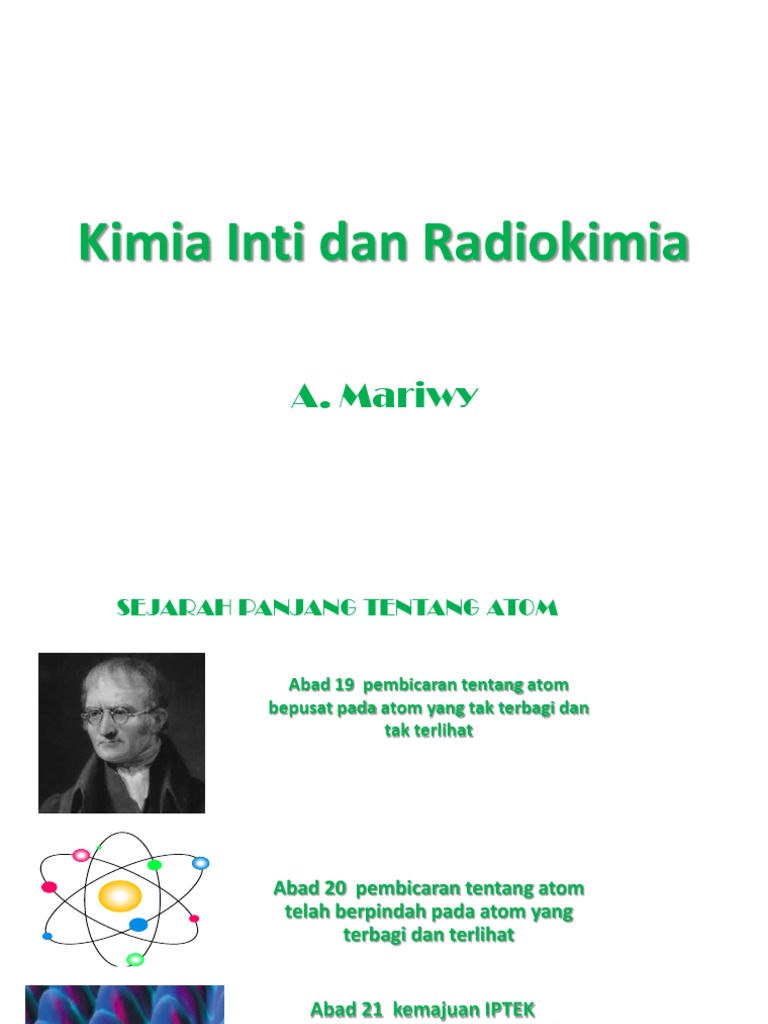 Kimia Inti Dan Radiokimia | PDF