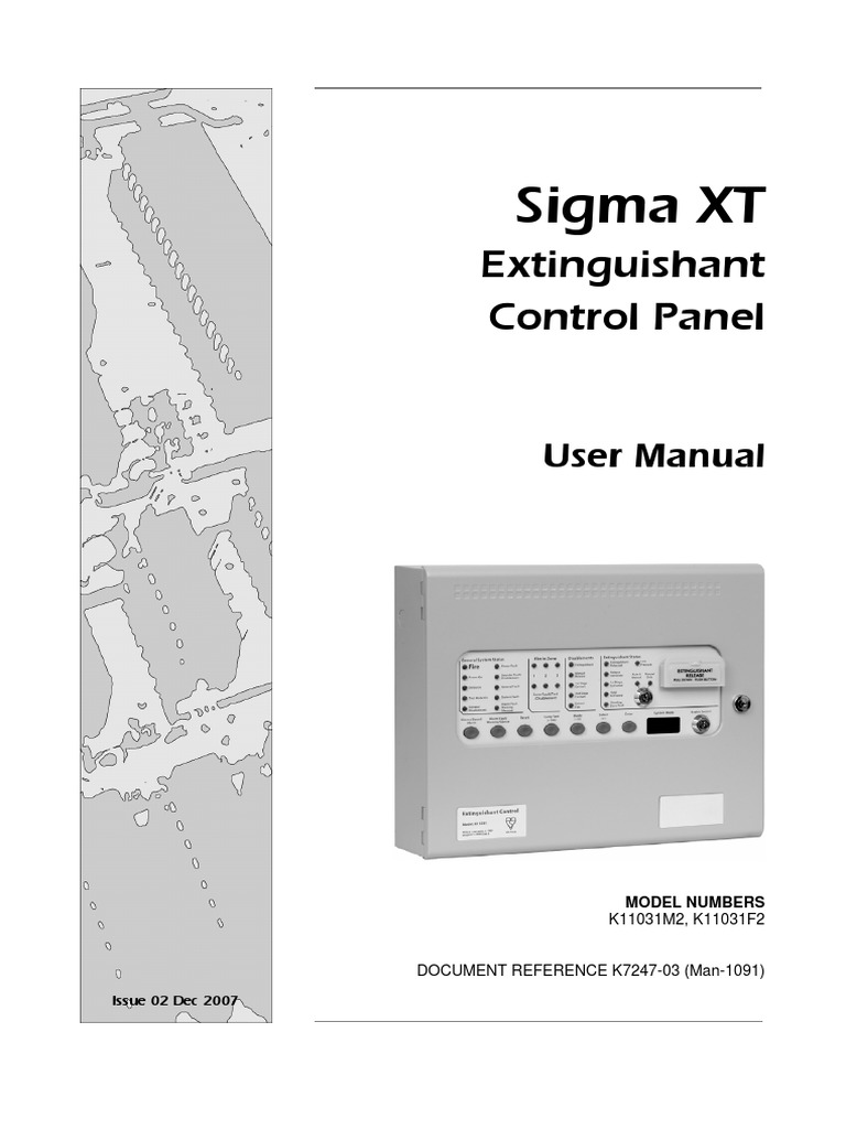 Kentec Sigma XT Manual | PDF | Equipment | Manufactured Goods