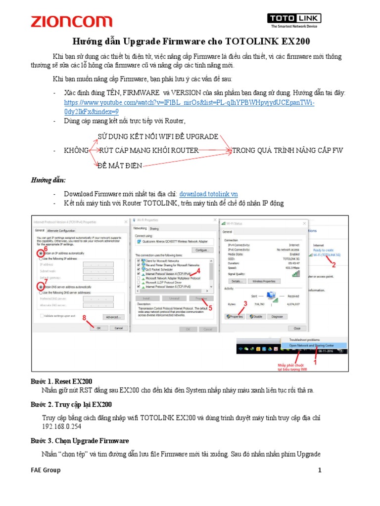 Totolink Ex200 Update Firmware | PDF