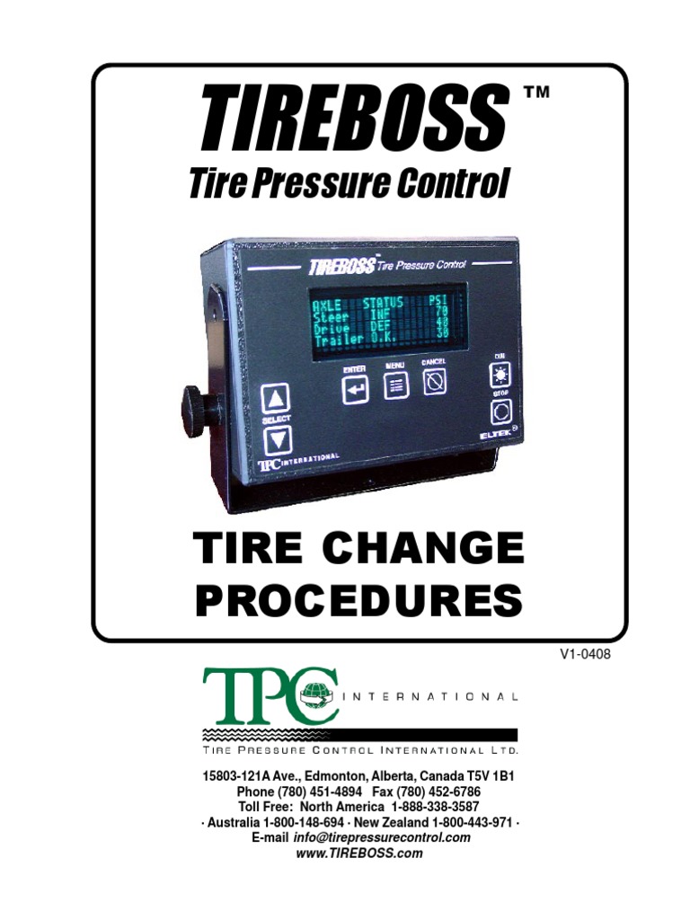 Tireboss: Tire Pressure Control | Download Free PDF | Tire | Valve