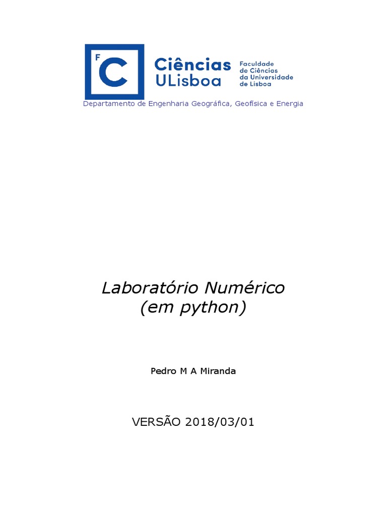 Métodos Numéricos Python Pdf Python Linguagem De Programação