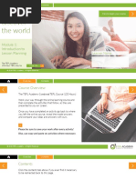 TEFL/ TESL - MODULE 1 With Answers/comments | PDF