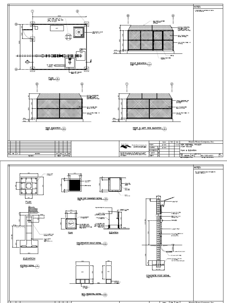 Deepwell Reference Drawings 2 and 3MLD | PDF