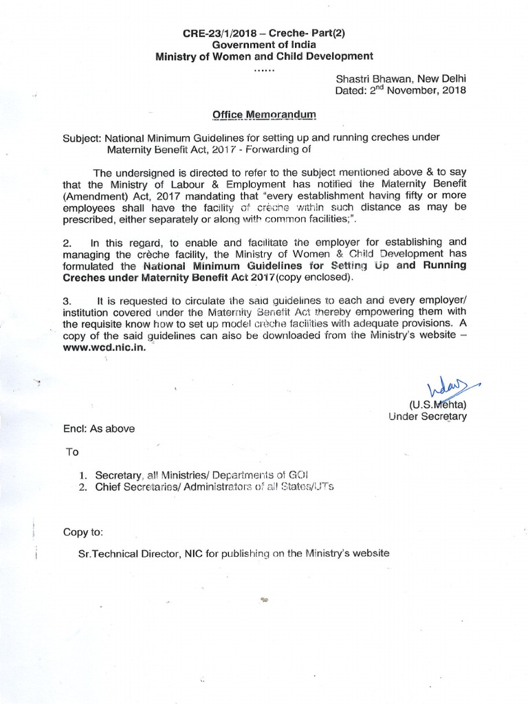 Crèche Guidelines for Employers | PDF | Child Care | Relationships