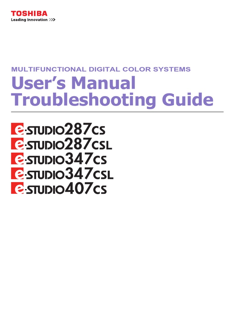 Troubleshooting Guide 287cs | PDF | Computer Network | Media Technology