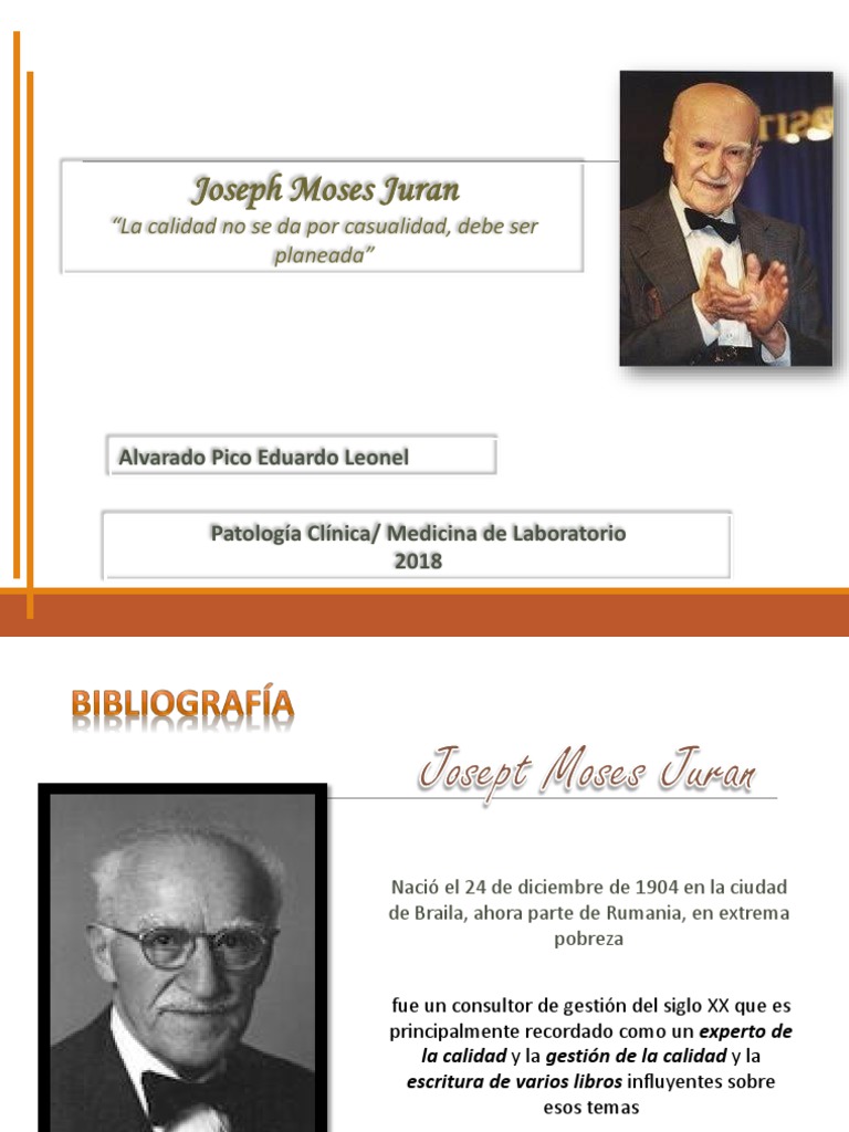 Josept Juran. Arquitecto de La Calidad | PDF | Calidad (comercial ...