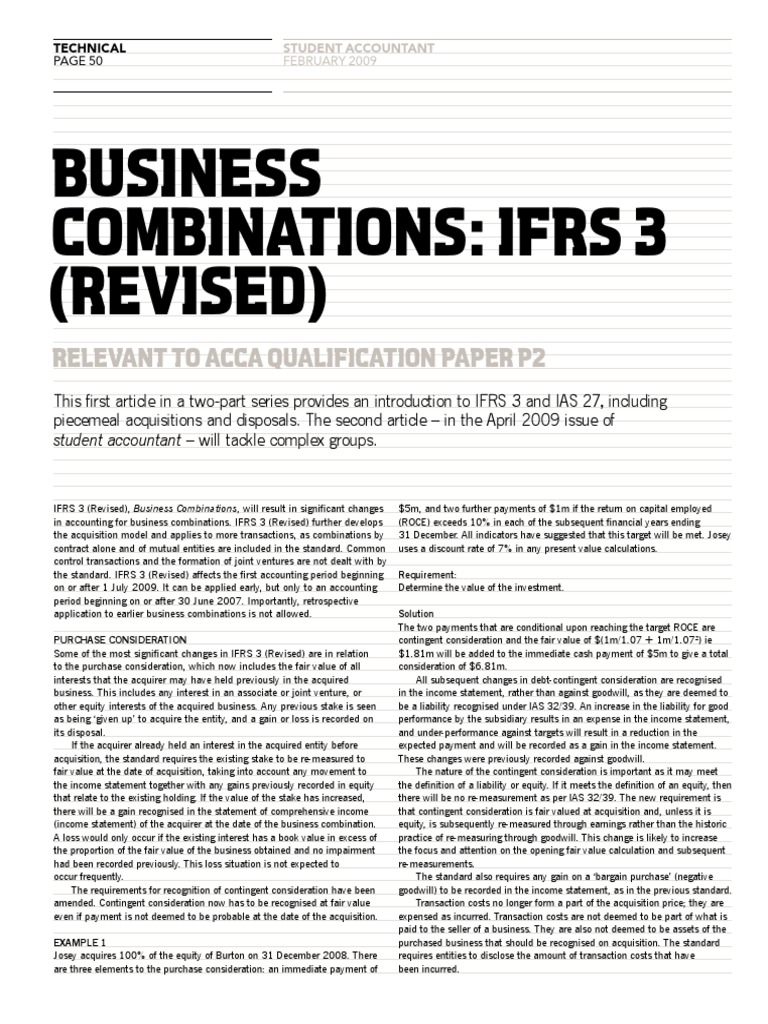 Groups 7 Changes in Group Structure | PDF | Goodwill (Accounting ...