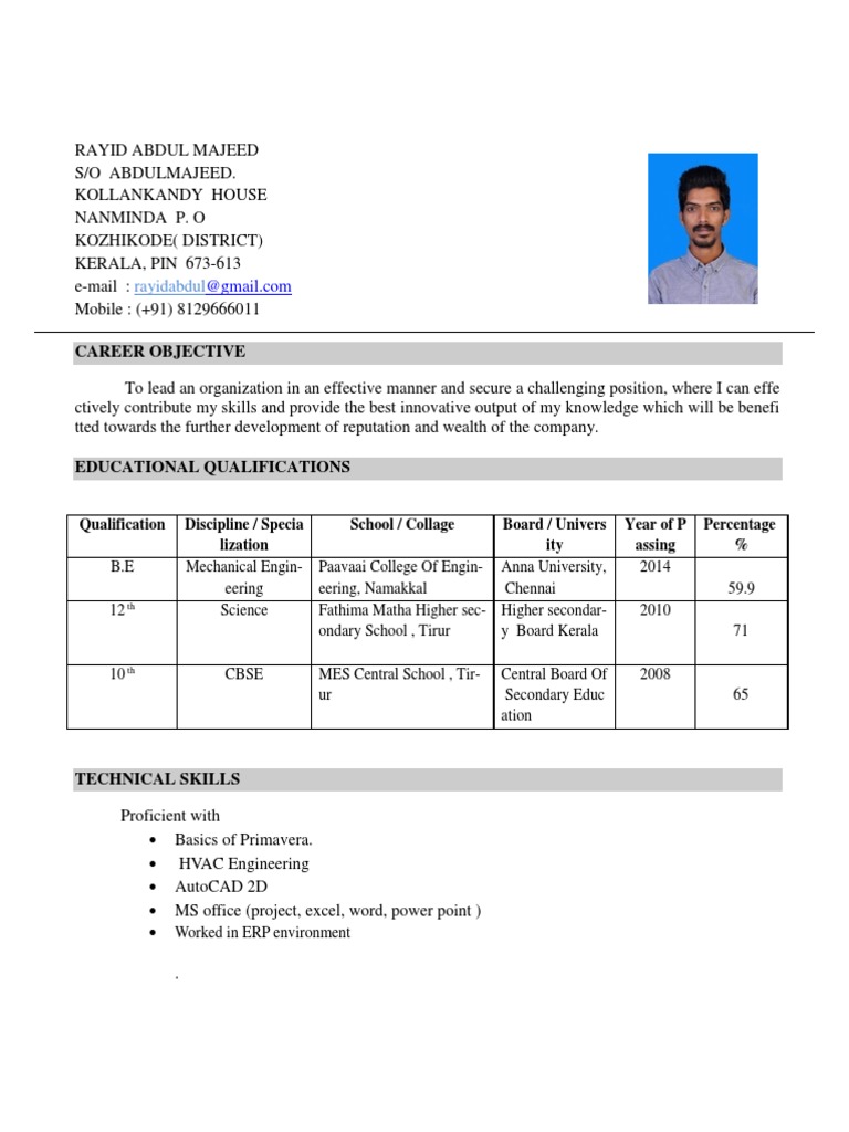 Rayid Abdul Majeed (CV) | PDF