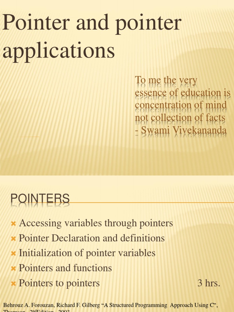 Pointer Applications | PDF | Pointer (Computer Programming) | Array ...