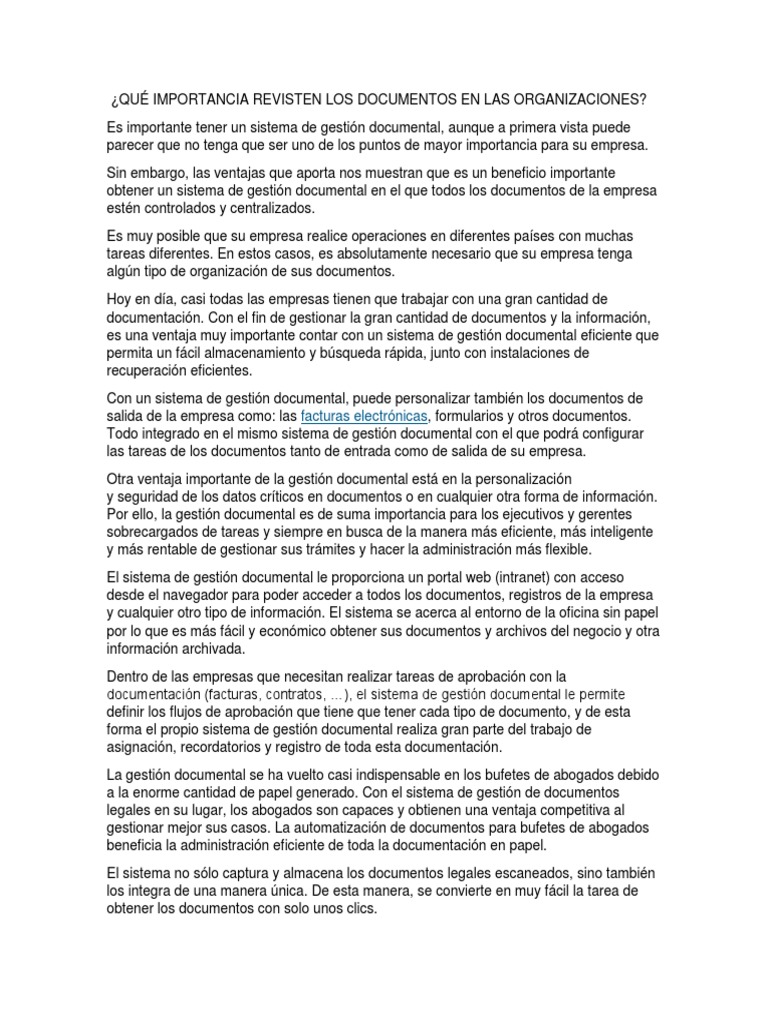 Gestión Documental en Empresas | PDF | Archivo de computadora | Metadatos