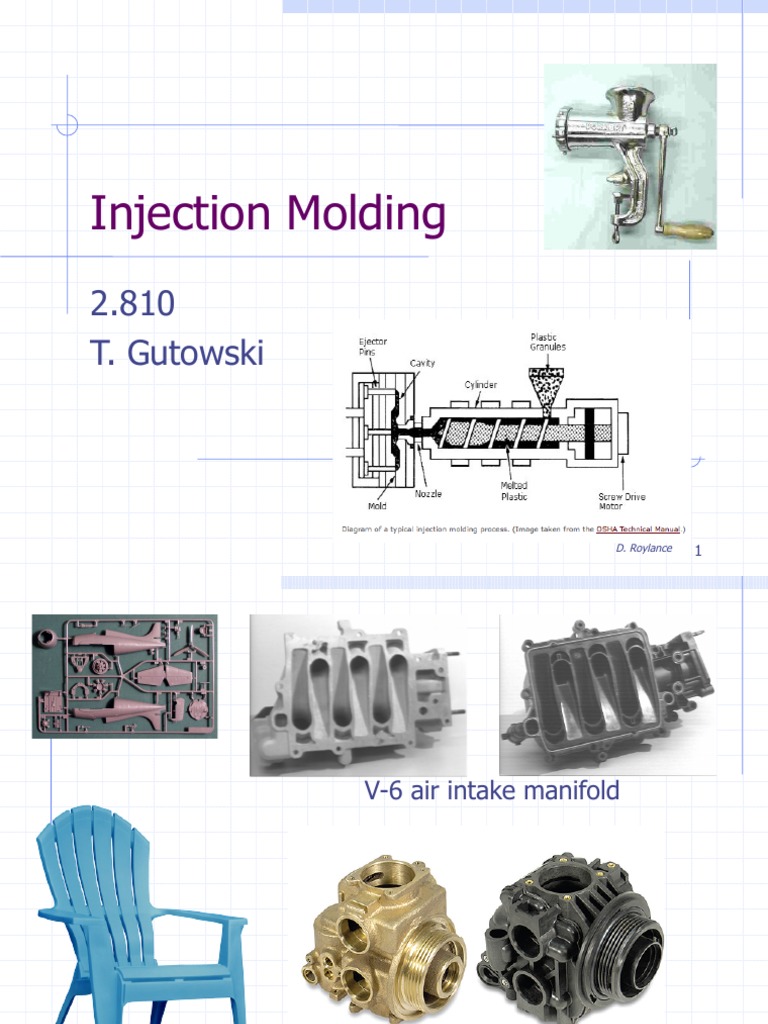 Lec8 Injection Molding 2017 | PDF | Casting (Metalworking) | Plastic