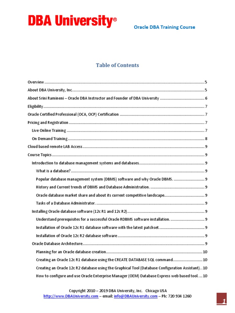 Oracle Dba | Download Free PDF | Oracle Database | Backup