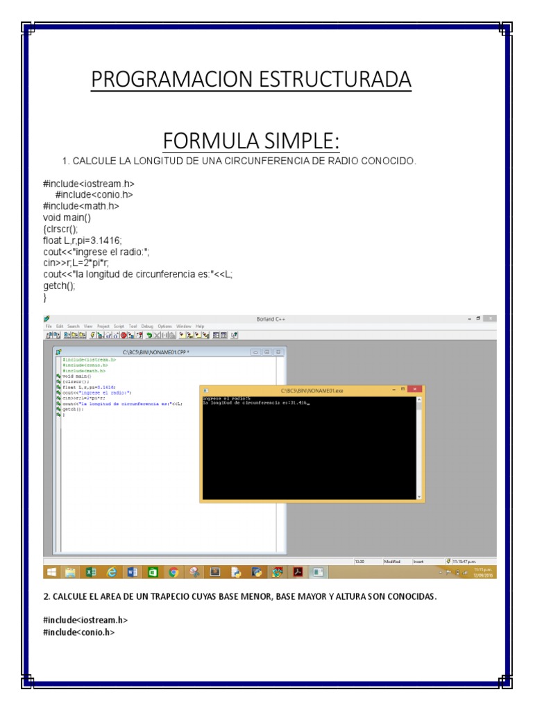 Ejercicios en C++ y DFD | PDF | Enseñanza de matemática | Programación de computadoras
