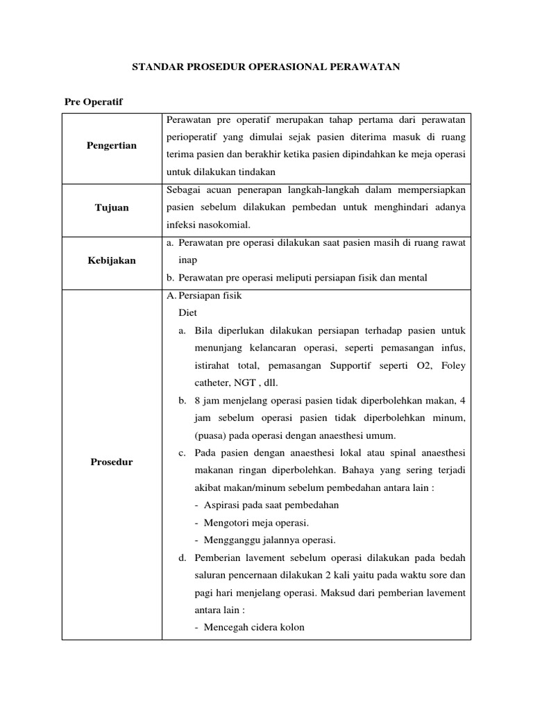 Prosedur Standar Kraniotomi | PDF