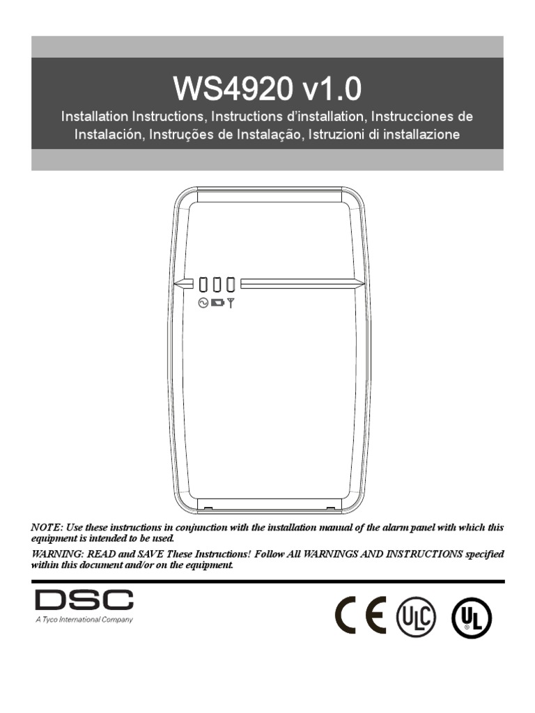 Installation Instructions, Instructions D'installation, Instrucciones ...