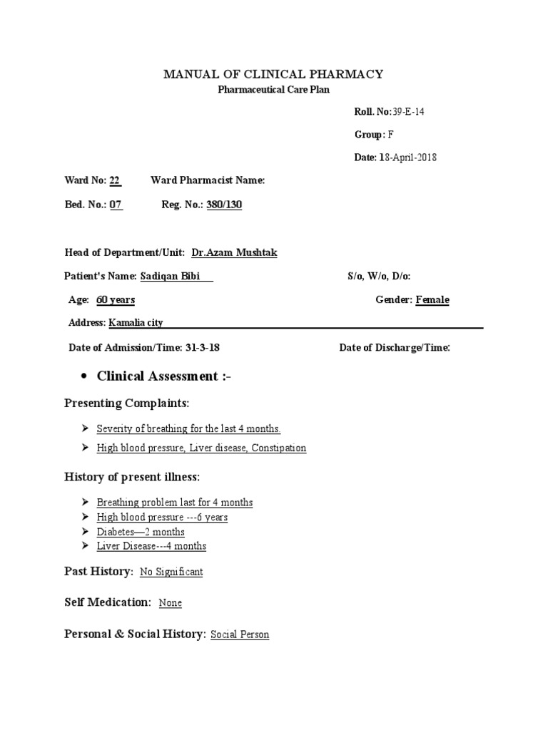 Performa Case 4 | PDF | Clinical Medicine | Medical Specialties
