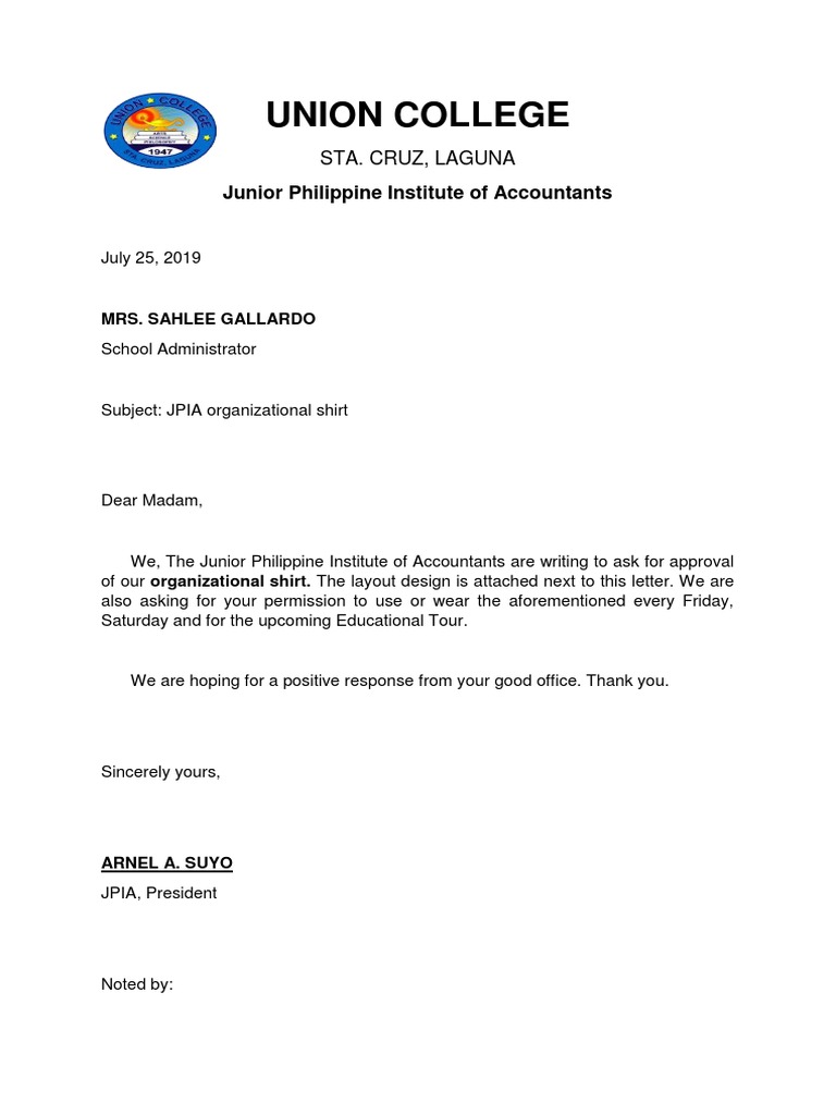 Jpia Letter | PDF
