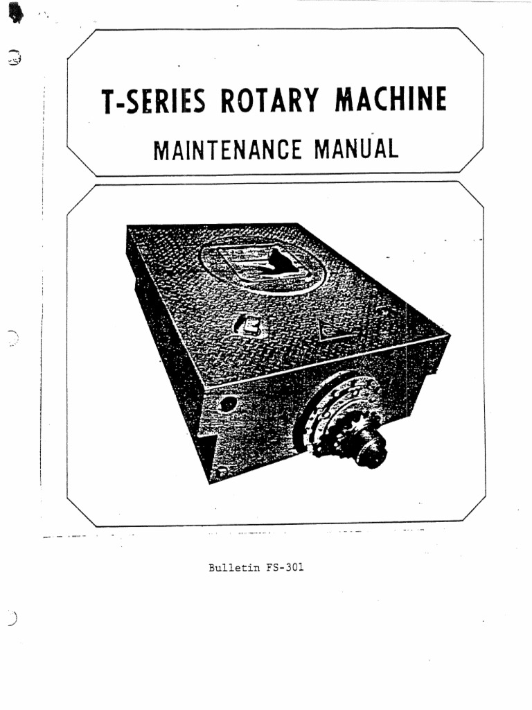 Emsco T-3750 Rotary Table C&o | PDF