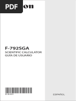 Manual - Casio Fx-991LA CW | PDF | Calculadora | Menú (Computación)
