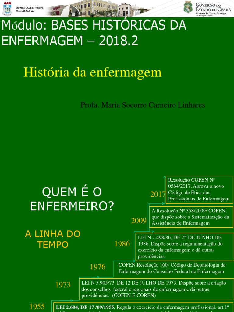 Aula Sobre A História de Enfermagem | PDF | Florence Nightingale | Enfermagem