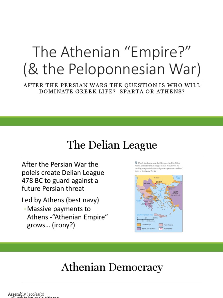 Athenian Empire & Peloponnesian War-2 | PDF | Peloponnesian War | Greco ...