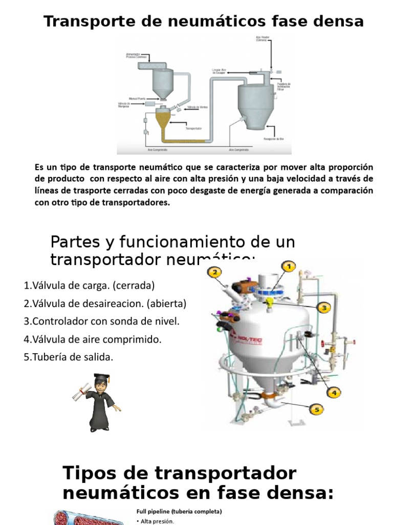 Características y tipos de transporte neumático en fase densa | PDF ...