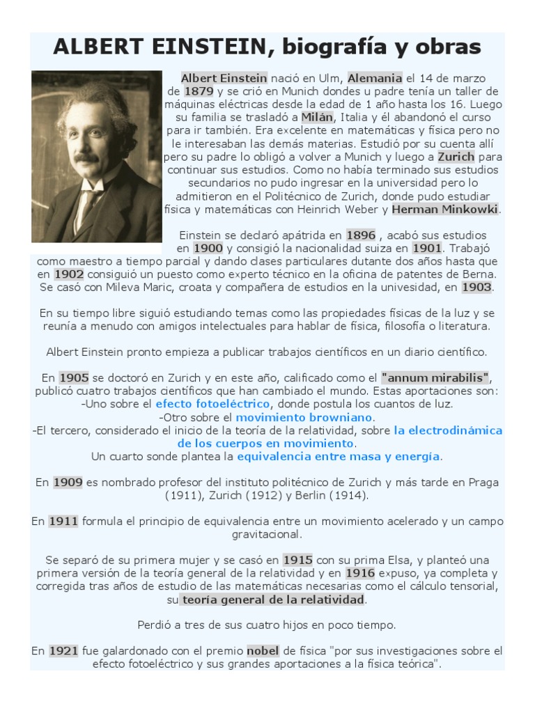 Albert Einstein | PDF | Albert Einstein | Física teórica
