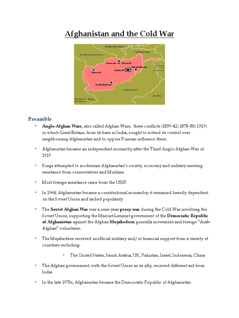 Afghanistan and the Cold War: How the Soviet Invasion Impacted Global ...