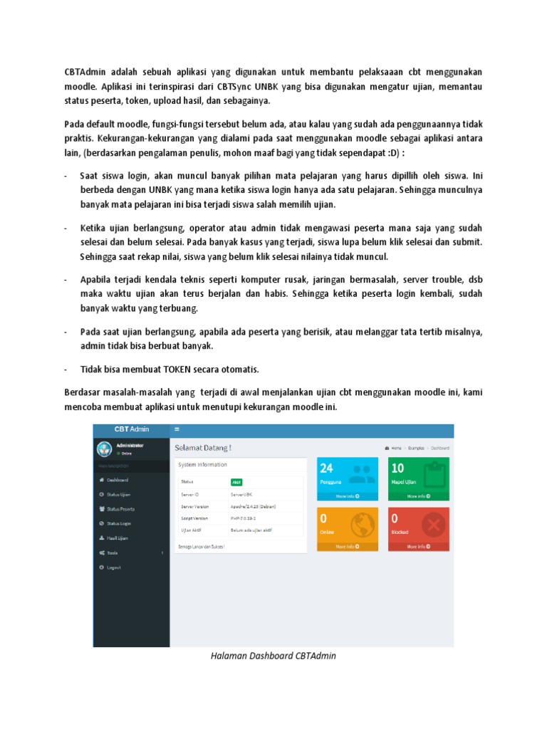 Pemroktoran Menggunakan CBTAdmin | PDF