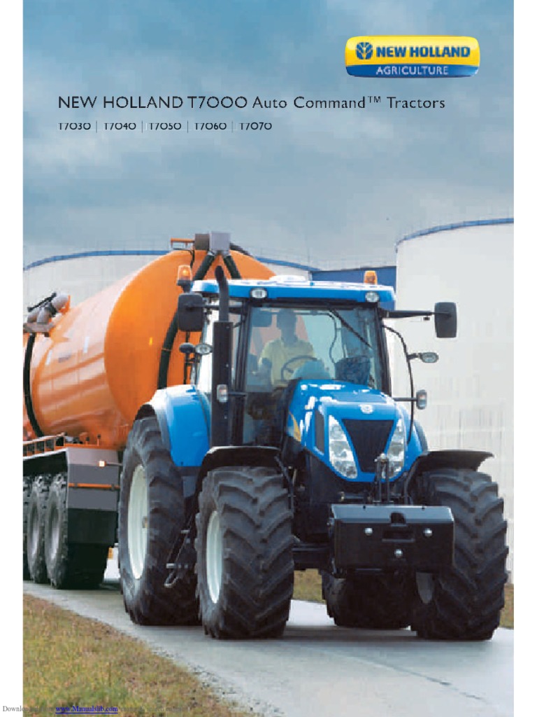 Specification New Holland t7000 | PDF | Transmission (Mechanics ...