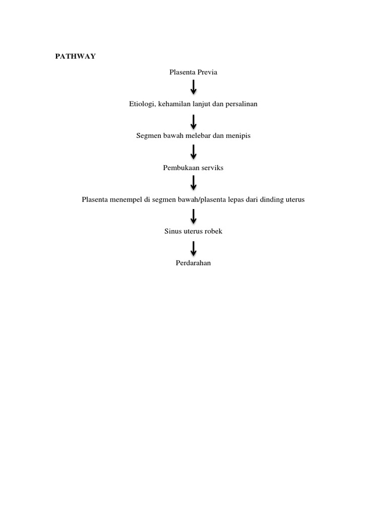 Pathway Pendarahan Plasenta Previa | PDF