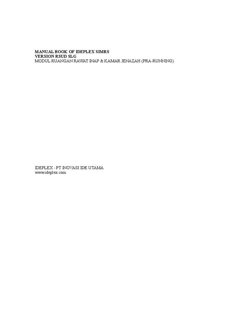 Modul SIMRS | PDF
