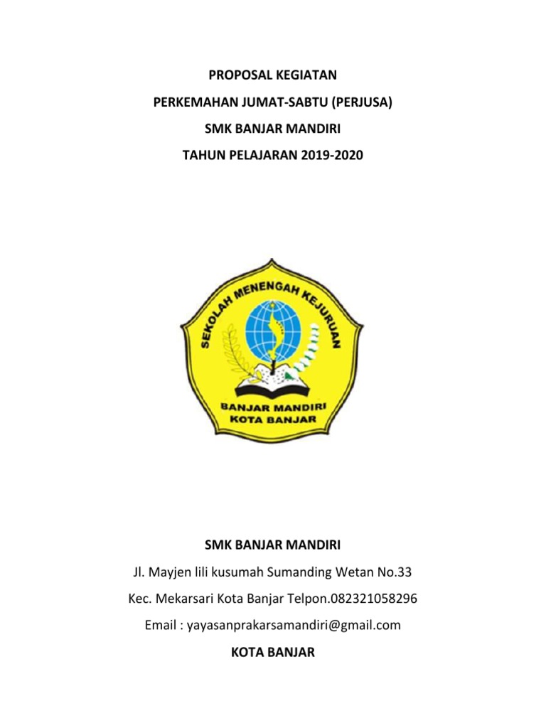 Proposal Perkemahan Jumat-Sabtu SMK | PDF