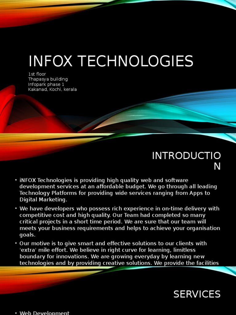 Infox Technologies | Download Free PDF | Foreign Exchange Market | Financial Markets