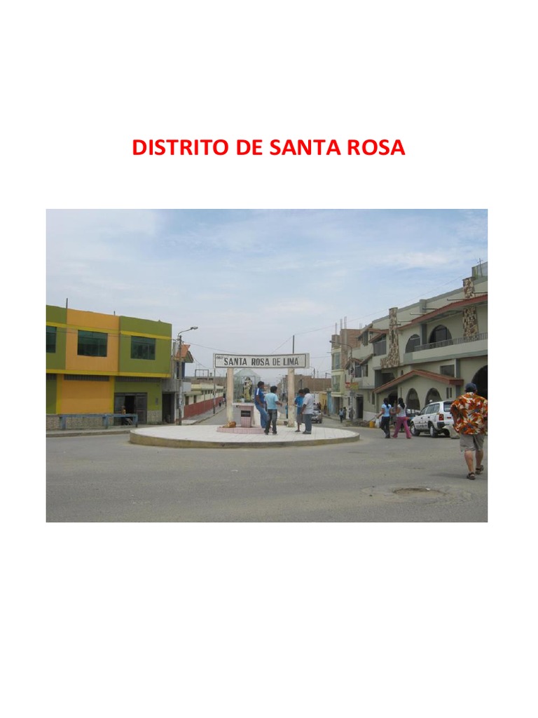 Distrito de Santa Rosa Final | PDF | Cilantro | Cocina