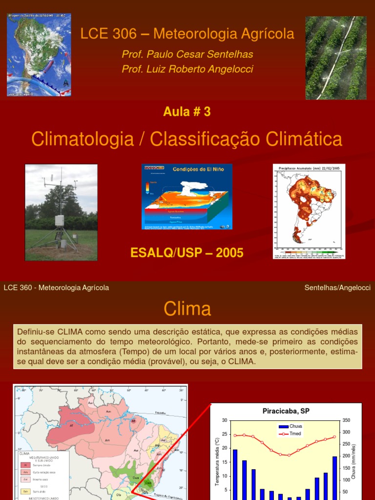 Aula3 - Classificações Climáticas | PDF | Clima | Meteorologia