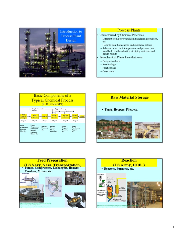 01a-Introduction To Process Plant Design | PDF | Engineering Design ...