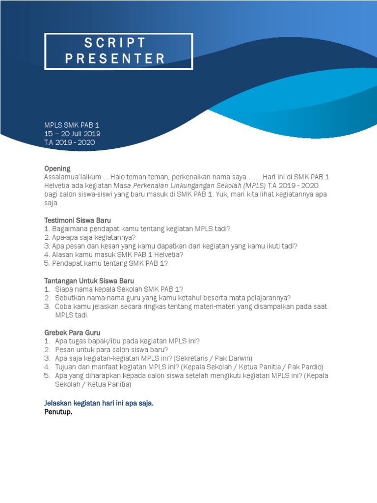 Script Presenter | PDF