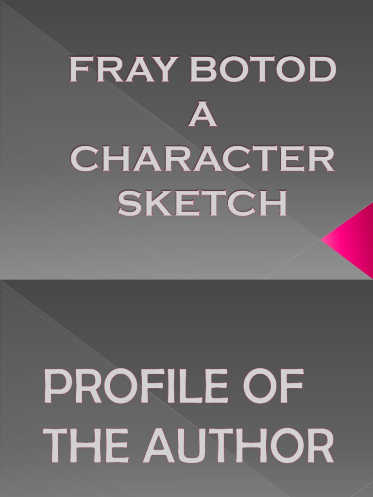 Fray Botod A Character Sketch | PDF